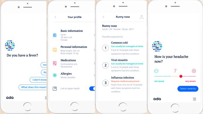 Симптомчекер на базе искусственного интеллекта от Ada Health
